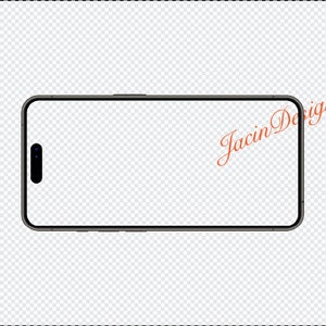IPhone 15 Pro Frame With Transparent Screen, PNG Image - Etsy