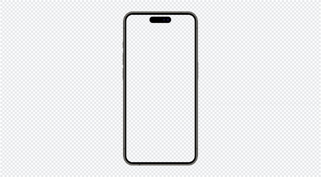 IPhone 15 Pro Frame With Transparent Screen, PNG Image - Etsy