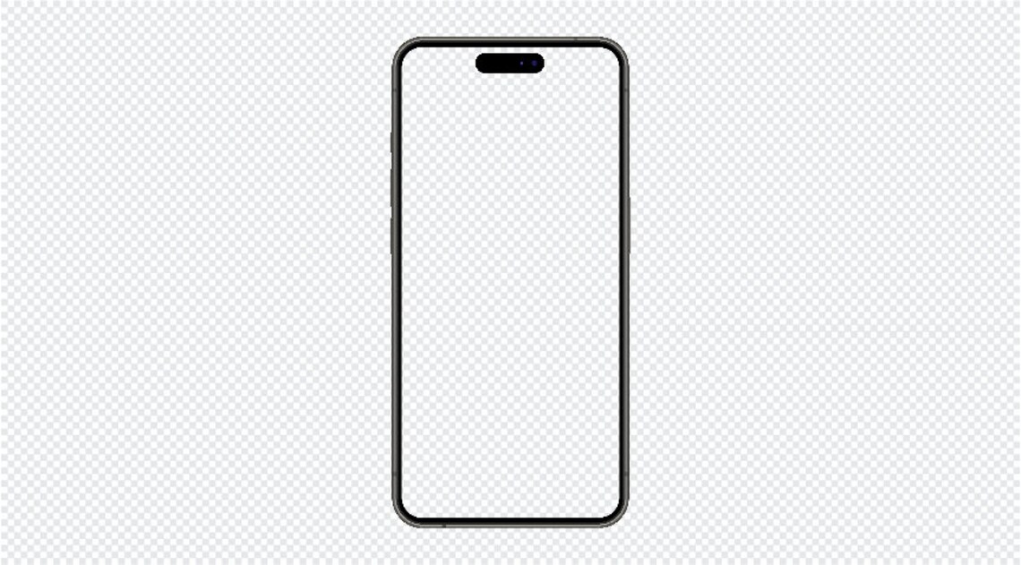 IPhone 15 Pro Frame With Transparent Screen, PNG Image - Etsy