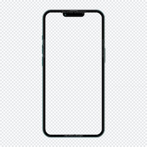 IPhone 13 Frame With Transparent Screen in Sierra Blue PNG Color - Etsy
