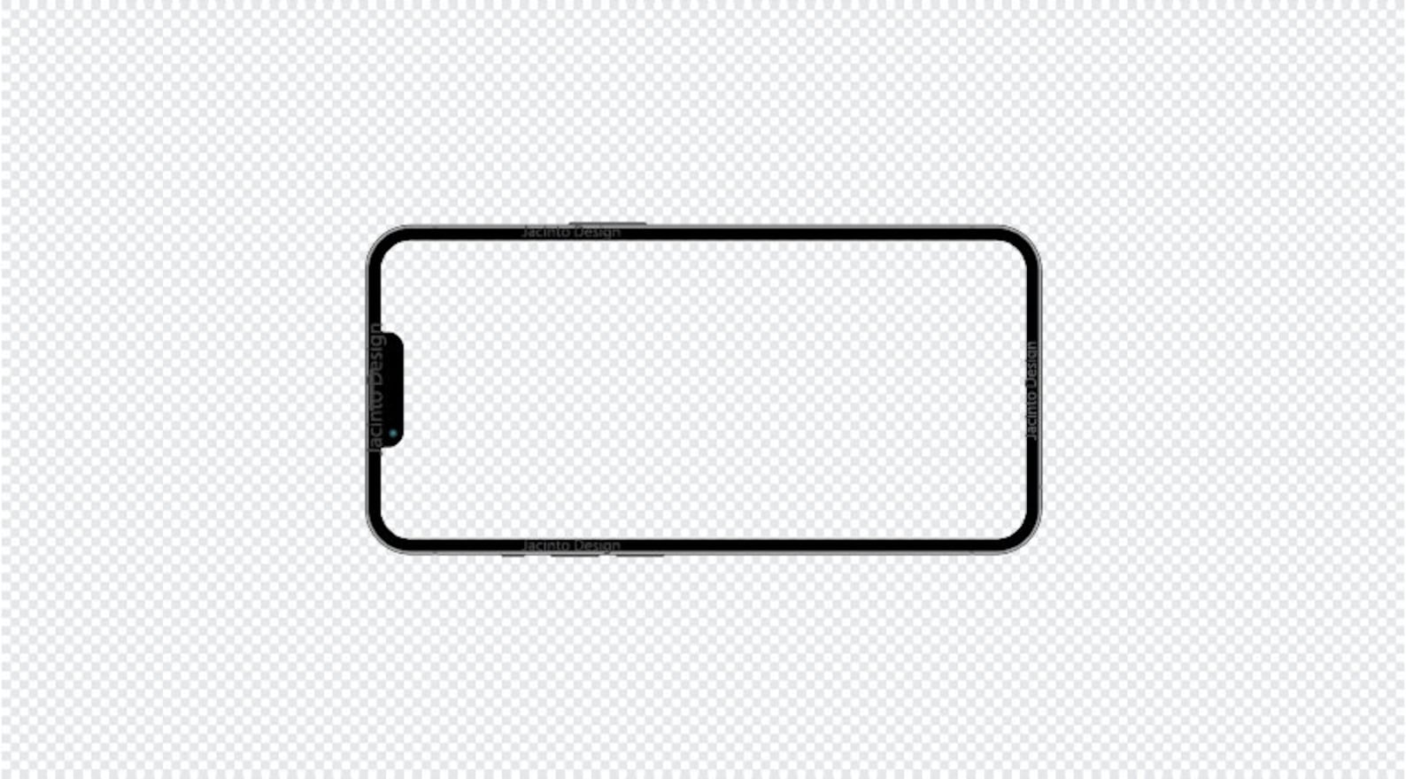 Cadre iPhone 13 avec écran transparent en couleur Graphite PNG - Etsy ...