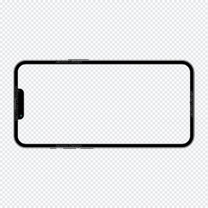 IPhone 13 Frame With Transparent Screen in Graphite PNG Color - Etsy