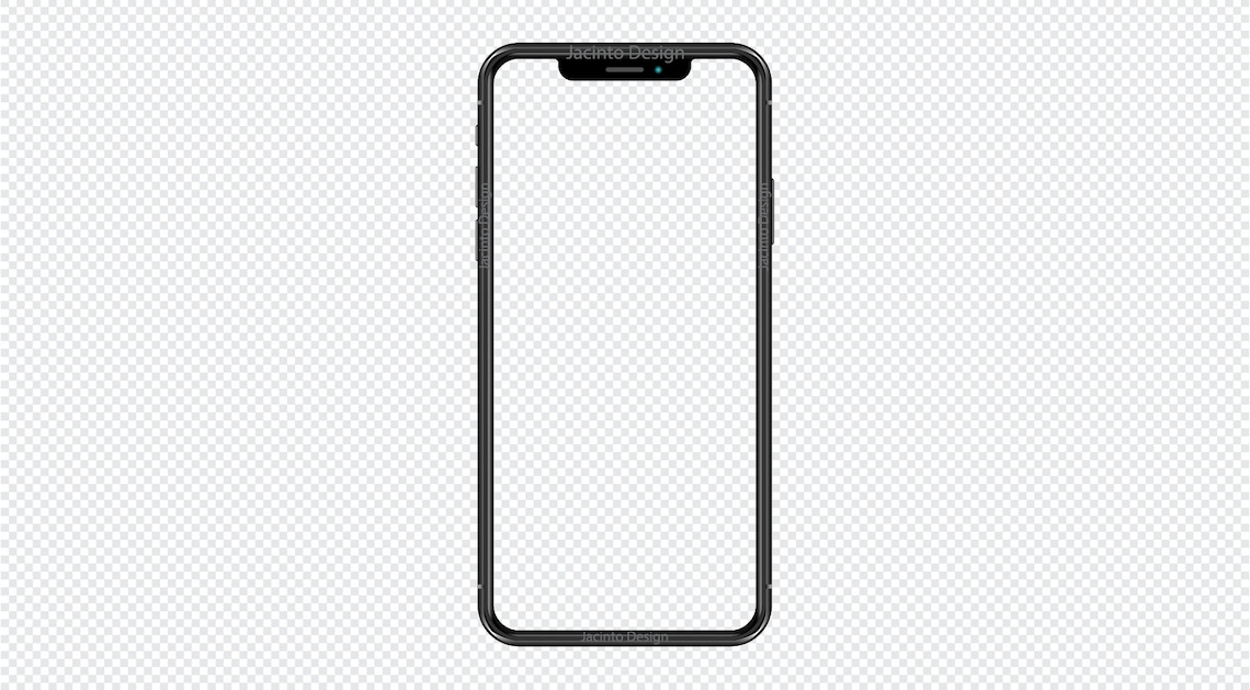 IPhone 11 Frame With Transparent Background in Black PNG Color - Etsy