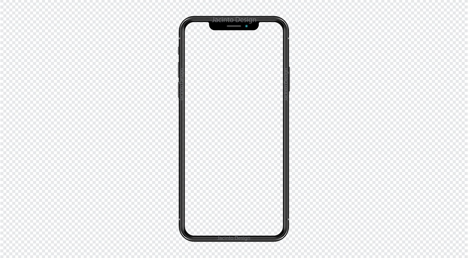 IPhone 11 Frame With Transparent Background in Black PNG Color - Etsy