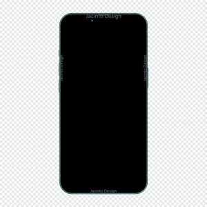 IPhone 13 Frame With Transparent Screen in Sierra Blue PNG Color - Etsy