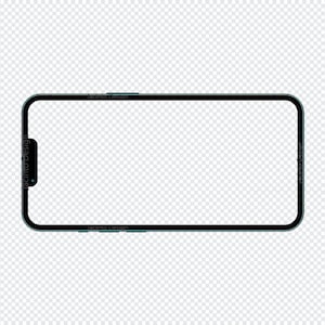 IPhone 13 Frame With Transparent Screen in Sierra Blue PNG Color - Etsy