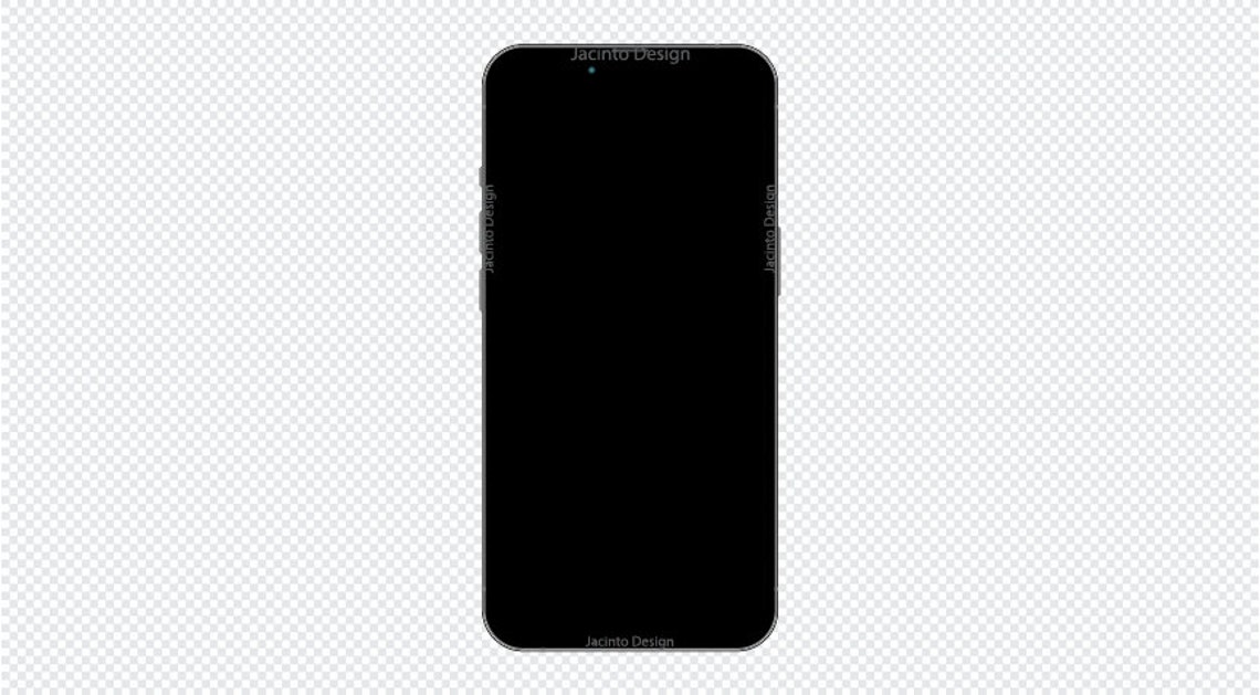 IPhone 13 Frame With Transparent Screen in Graphite PNG Color - Etsy