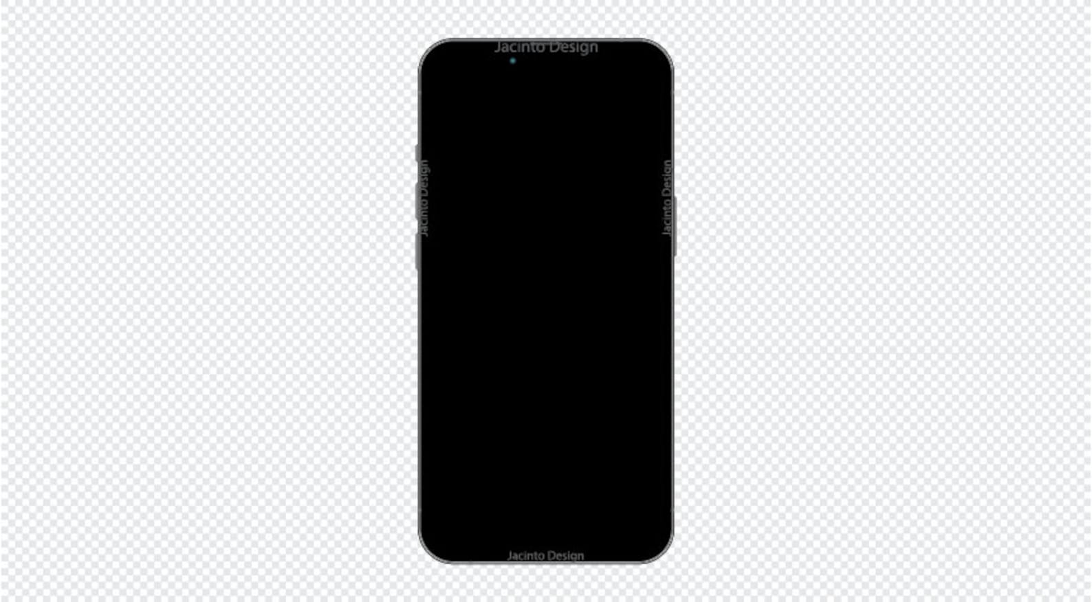 IPhone 13 Frame With Transparent Screen in Graphite PNG Color - Etsy