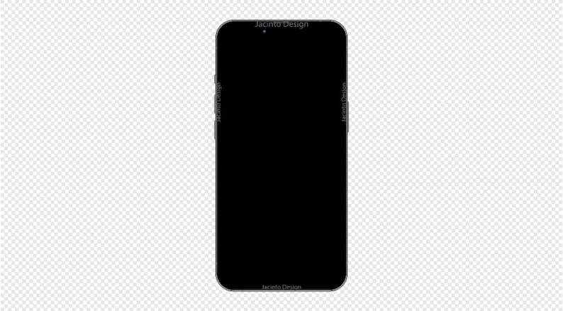 IPhone 13 Frame With Transparent Screen in Graphite PNG Color - Etsy