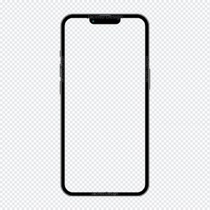 IPhone 13 Frame With Transparent Screen in Graphite PNG Color - Etsy
