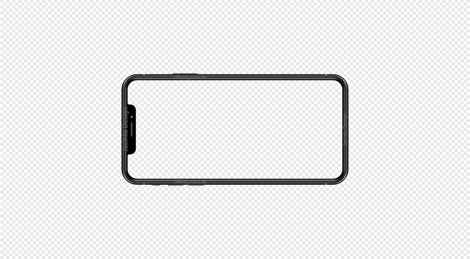Cadre iPhone 11 avec fond transparent en couleur PNG Noir - Etsy France