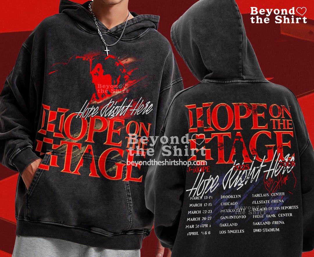 Hope on the Stage Tour J-hope Hope on the Street Hobi Concert Shirt ...
