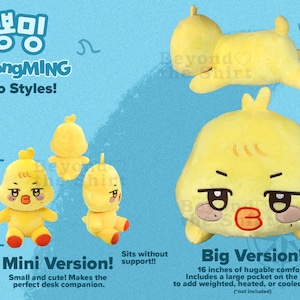 Ateez Plushie Aniteez IN-STOCK Mini Desk Plushie Large Weighted Plushie ...