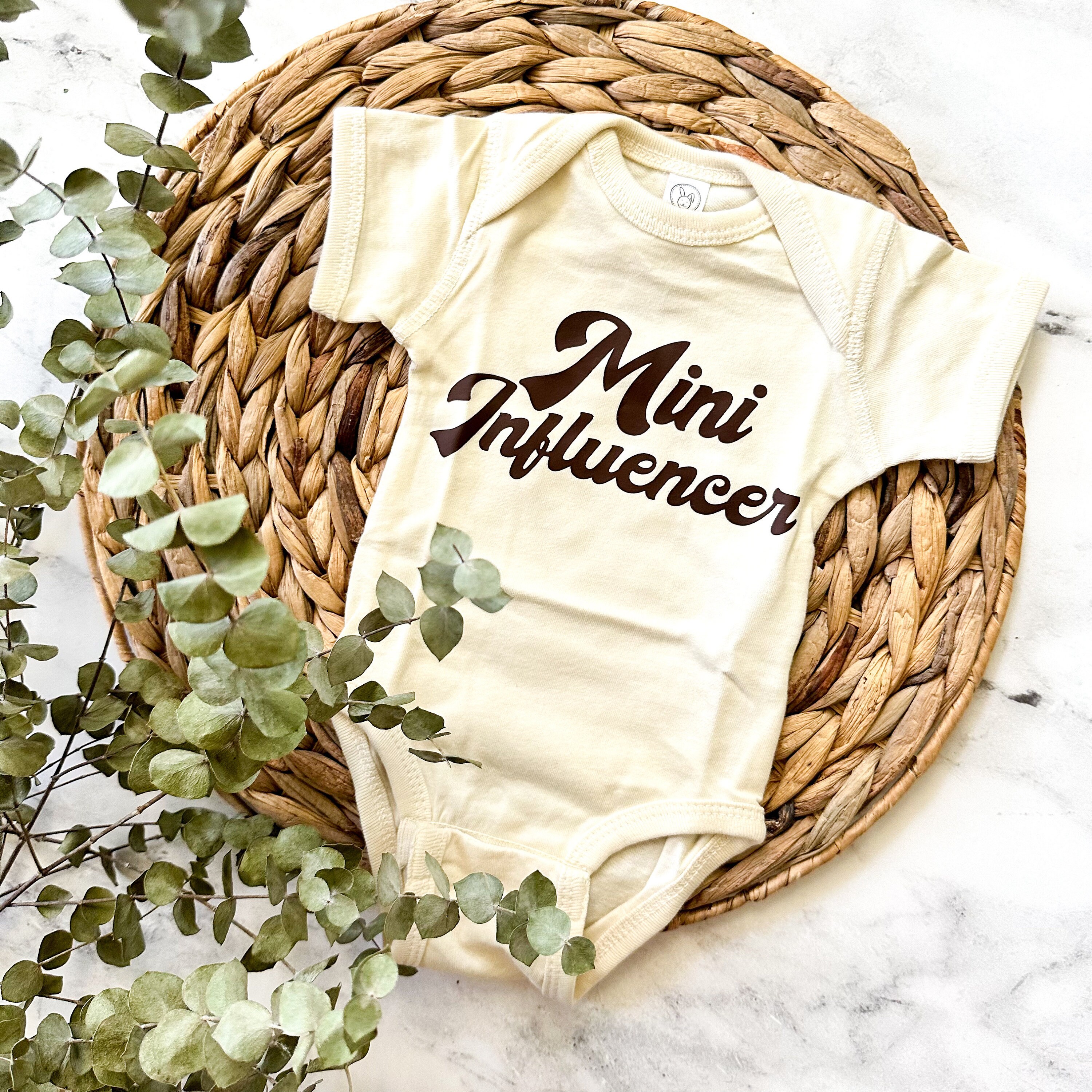 Mini Influencer | NB Natural Bodysuit | Baby & Toddler Shirt, Babe ...