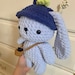 Blueberry Bunny Crochet Bunny Stuffed Animal, Cute Plush, Bunny Rabbit ...