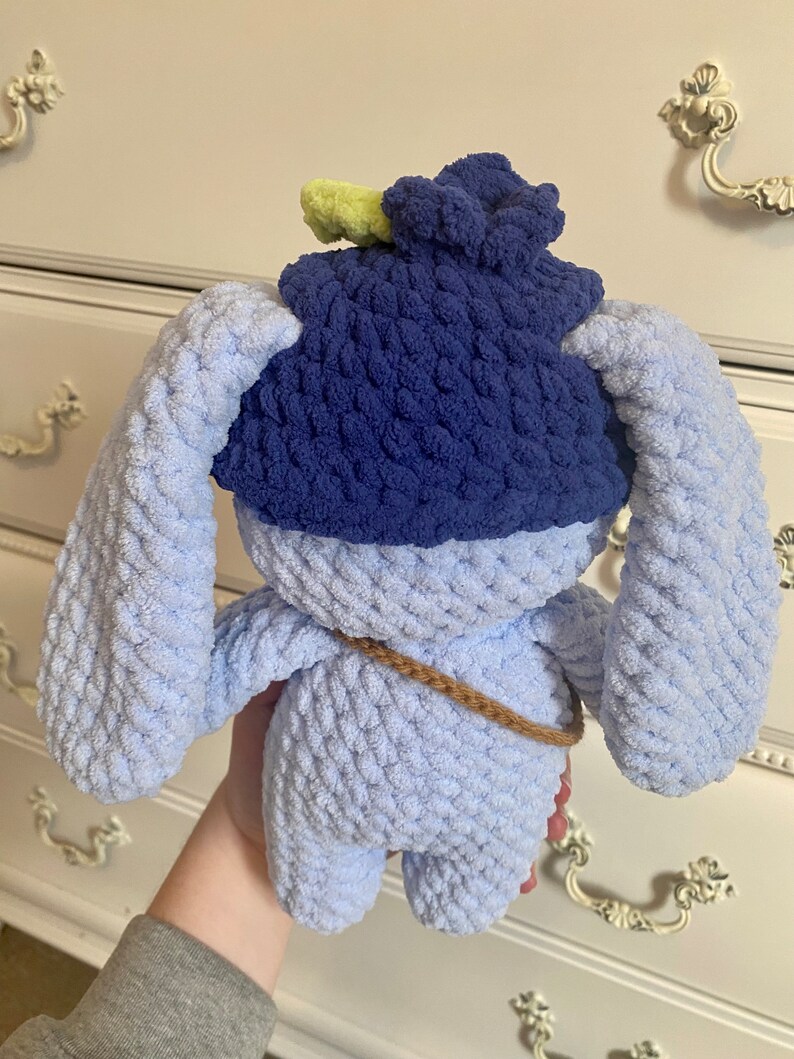 Blueberry Bunny Crochet Bunny Stuffed Animal, Cute Plush, Bunny Rabbit ...
