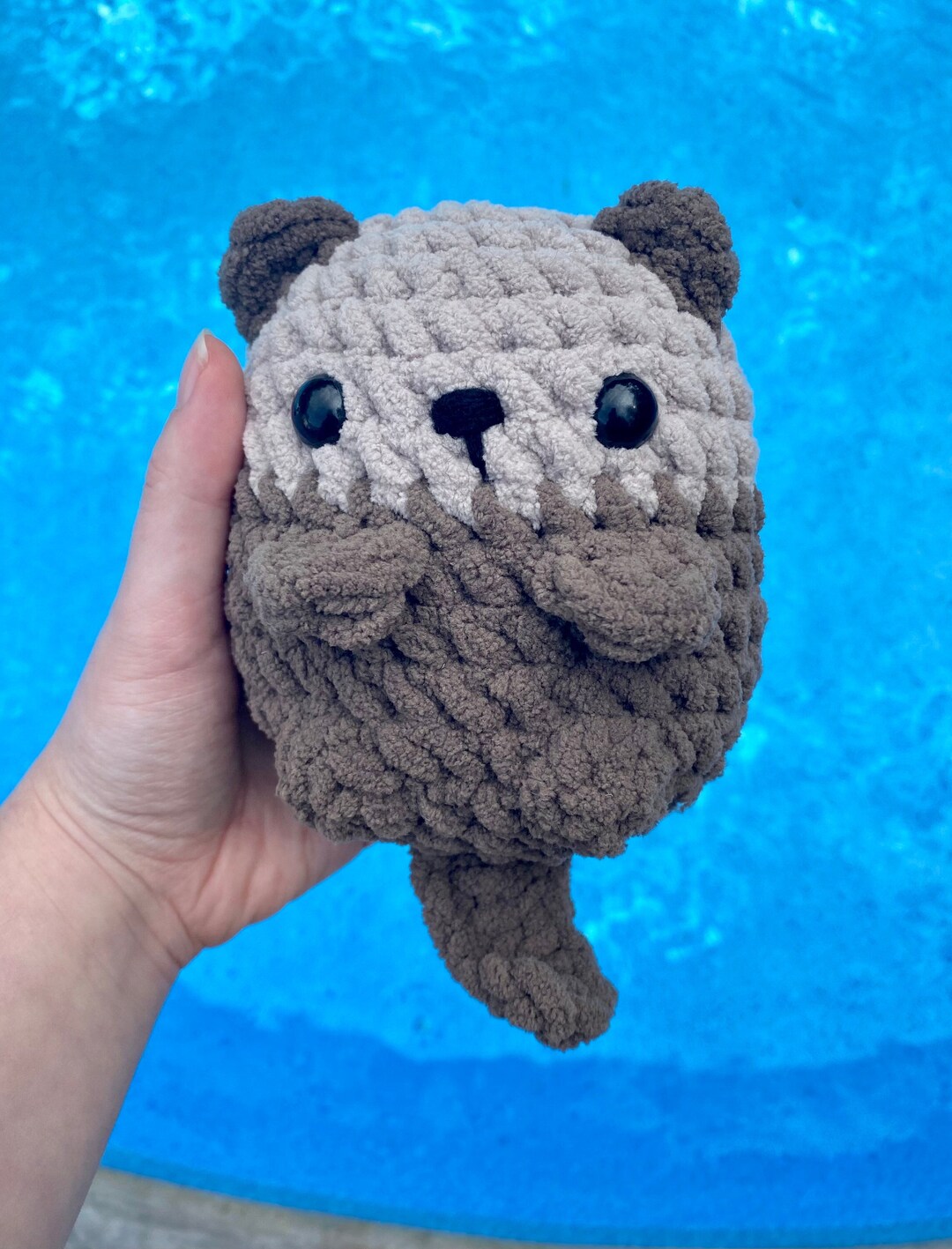 Chunky Otter || Crochet Plush, Otter Stuffed Animal, Cute Plushie - Etsy