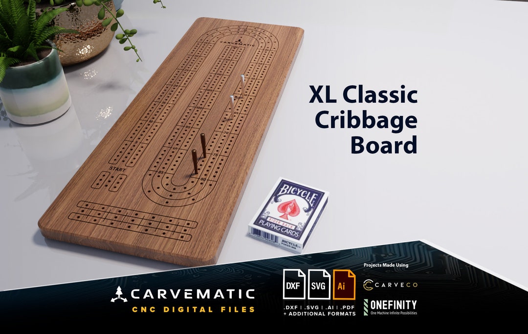X Large Cribbage Board - Etsy
