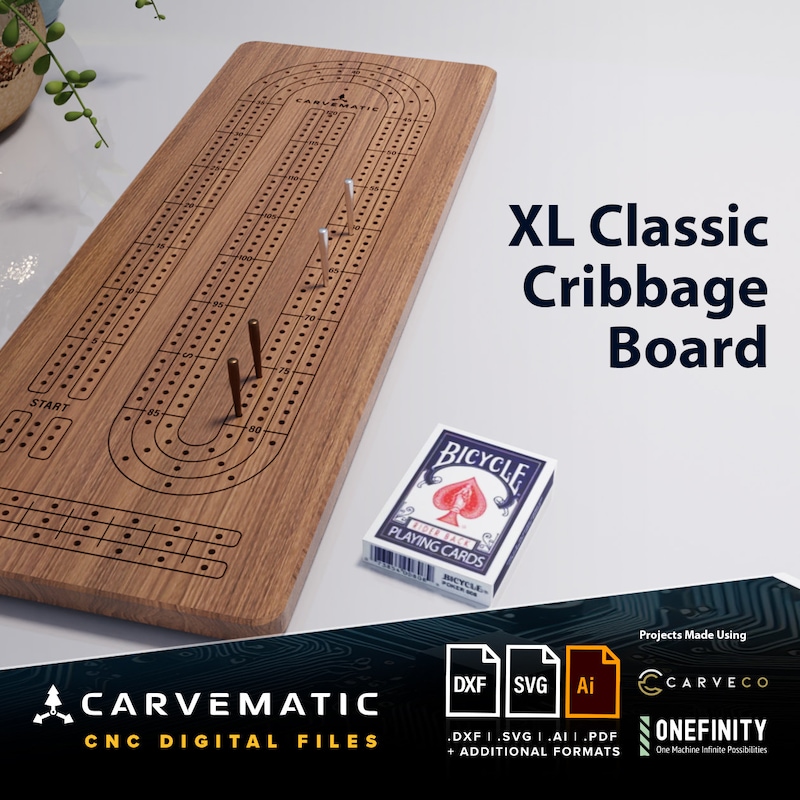 Cribbage Board Svg - Etsy