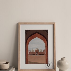 Badshahi Mosque Digital Art Print | Badshahi Masjid Lahore| Pakistan ...