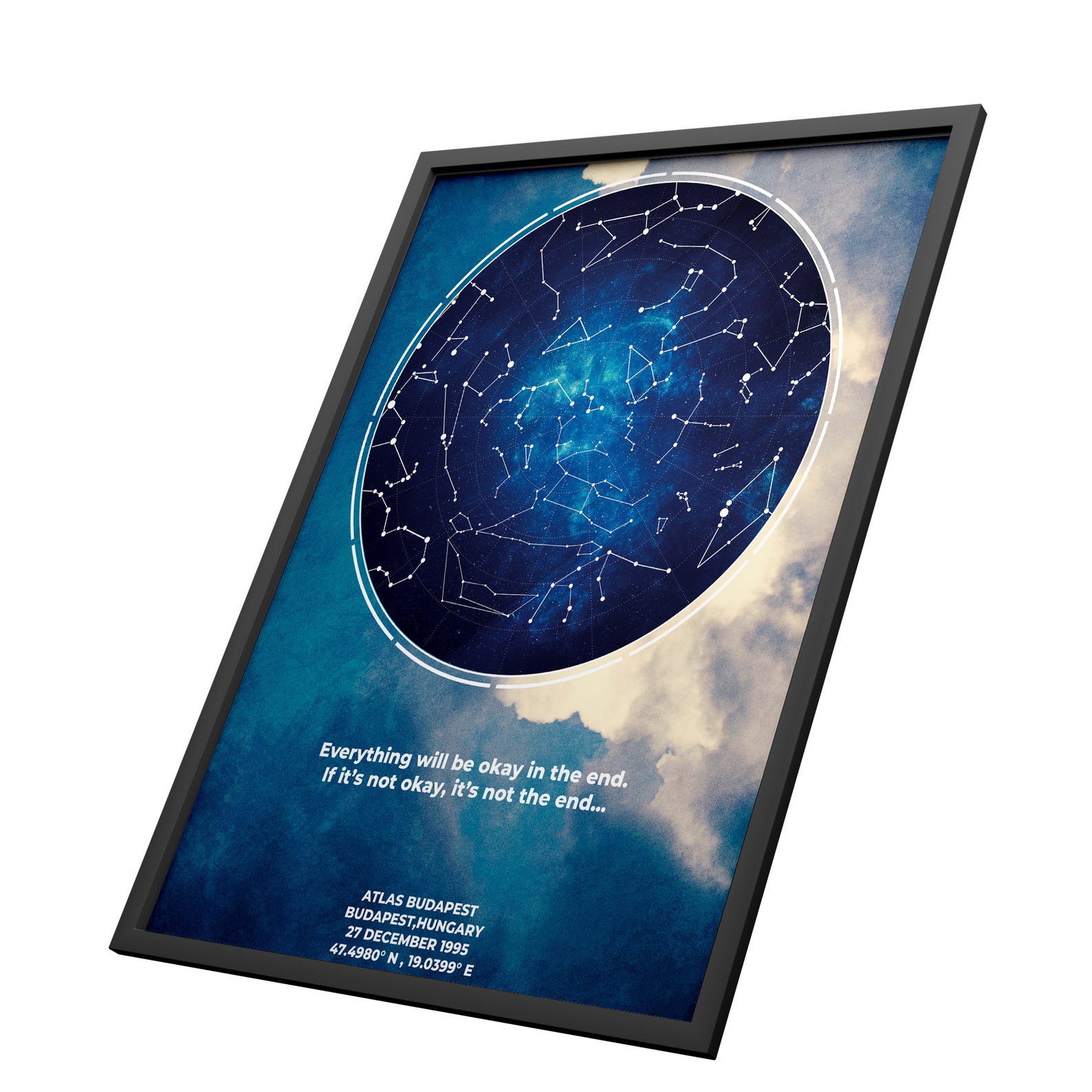 Customized Star Map. CUSTOM Star Map Digital Download Custom | Etsy