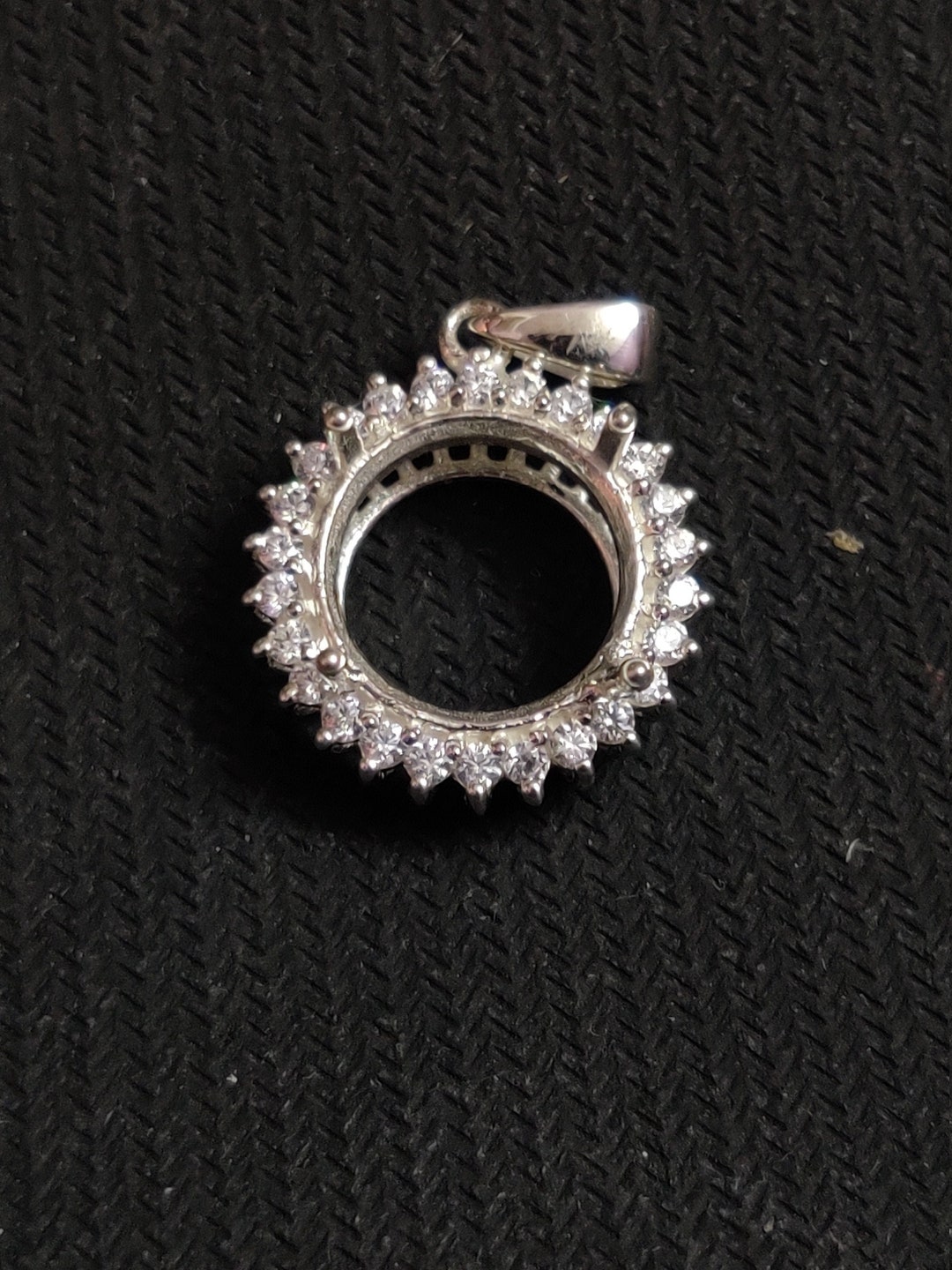 Semi Mount Pendant 8 Mm - 20 Mm Round Pendant Settings Silver Round ...