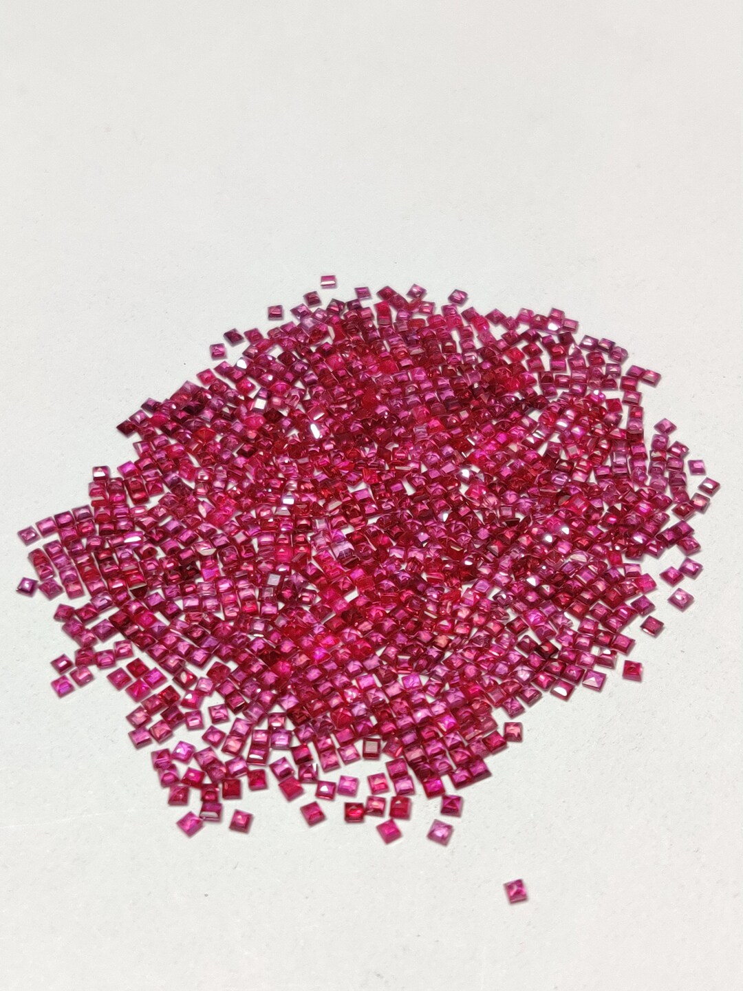 Natural Ruby Square Cut Mixed Lot Ruby Loose Ruby Gemstone for Jewelry ...