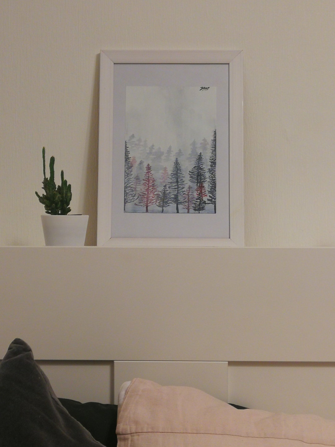 Watercolor / Aquarell Forest,fir Trees - Etsy