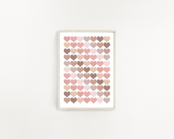 Boho Heart Printable Poster/nursery Printable Wall Art/kids | Etsy