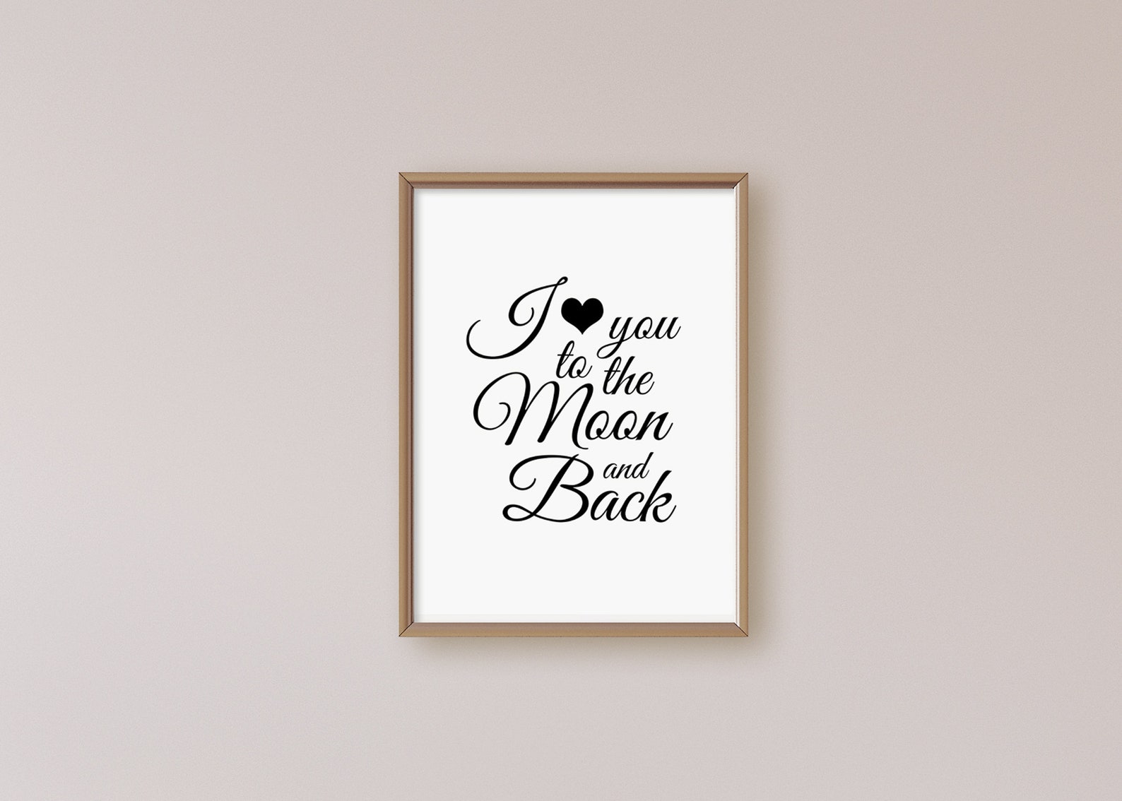 Typography Love You Wall Decorprintable Inspiration Quote - Etsy