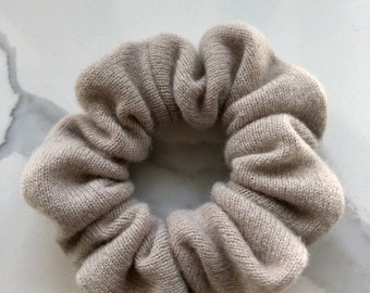 Linen Scrunchie Set Set of 4 100% Linen Scrunchies in Beige - Etsy