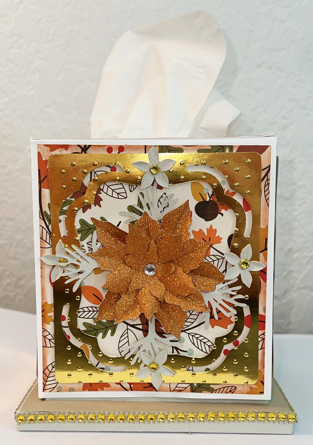 Fall Tissue Box Cover - Etsy