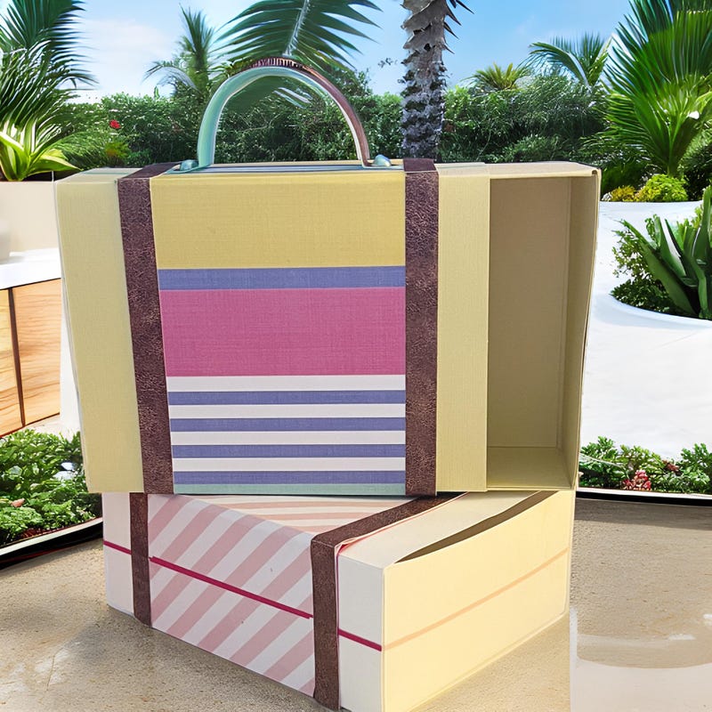 Cardboard Suitcase - Etsy