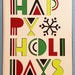 Happy Holidays Christmas Card - Etsy