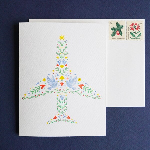 Airplane Card - Etsy