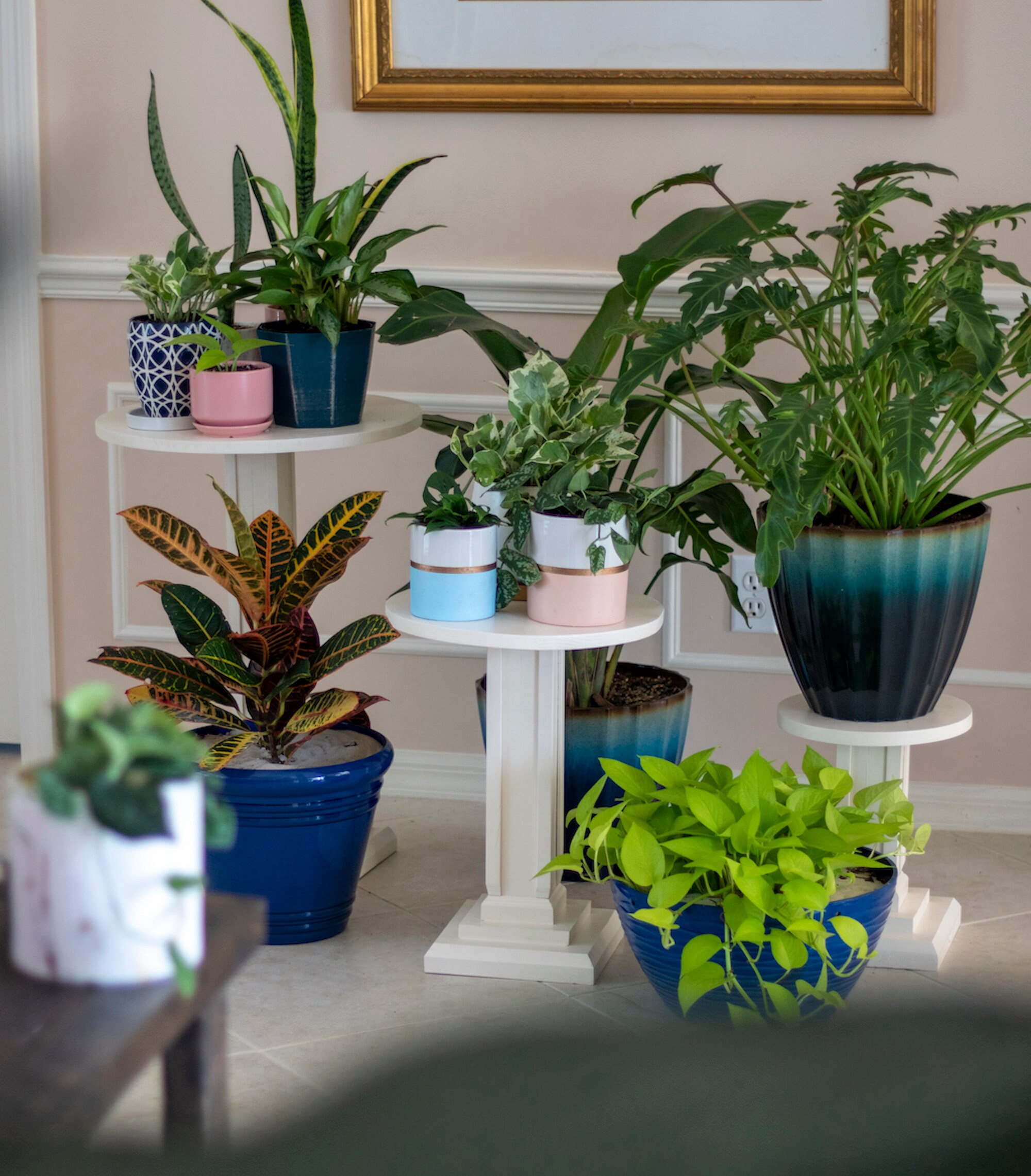 Triple Plant Stand Set - Etsy