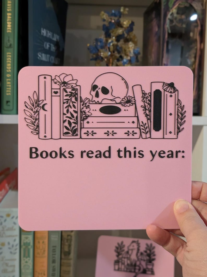 Book Tracker Physical Number Counter Bookshelf Decor - Etsy