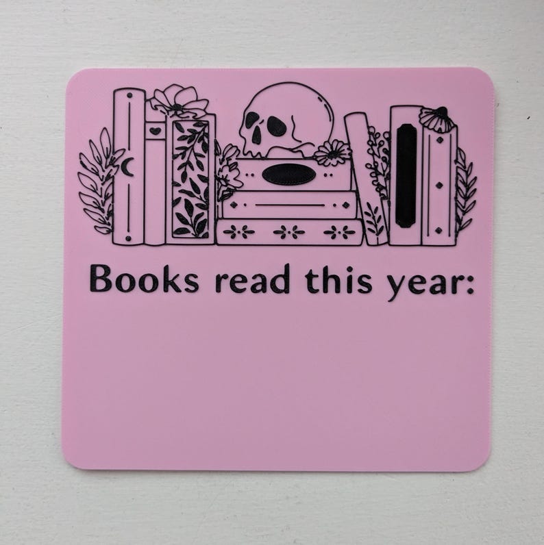 Book Tracker Physical Number Counter Bookshelf Decor - Etsy