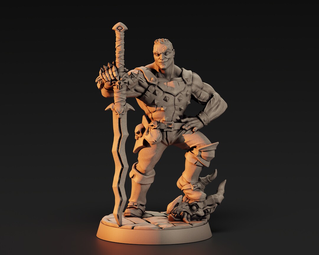Human Tabletop Miniature | Tino Kobold-bane - Etsy