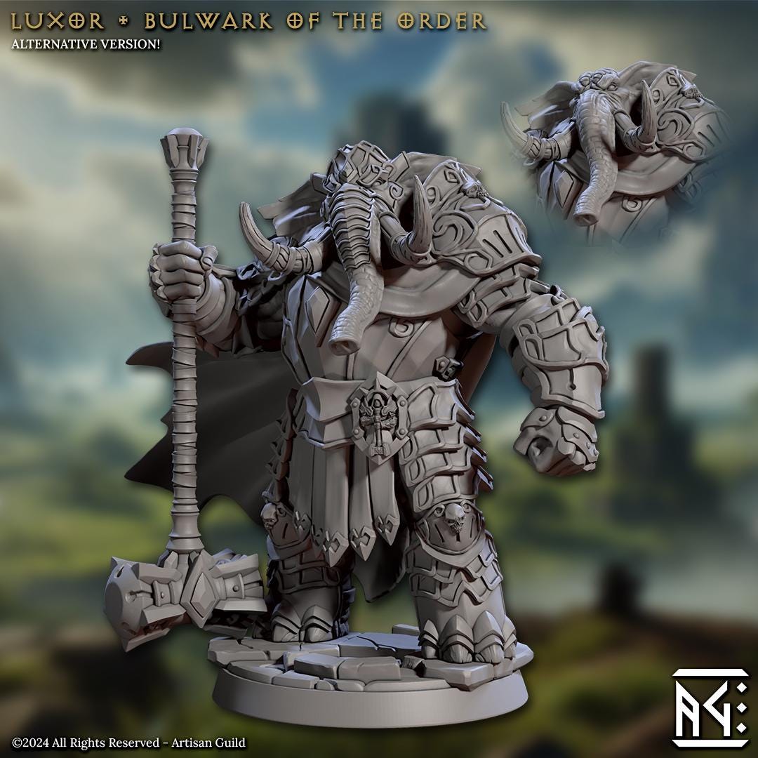 Luxor the Bulwark of the Order Fantasy Tabletop Miniature | Elephorim ...