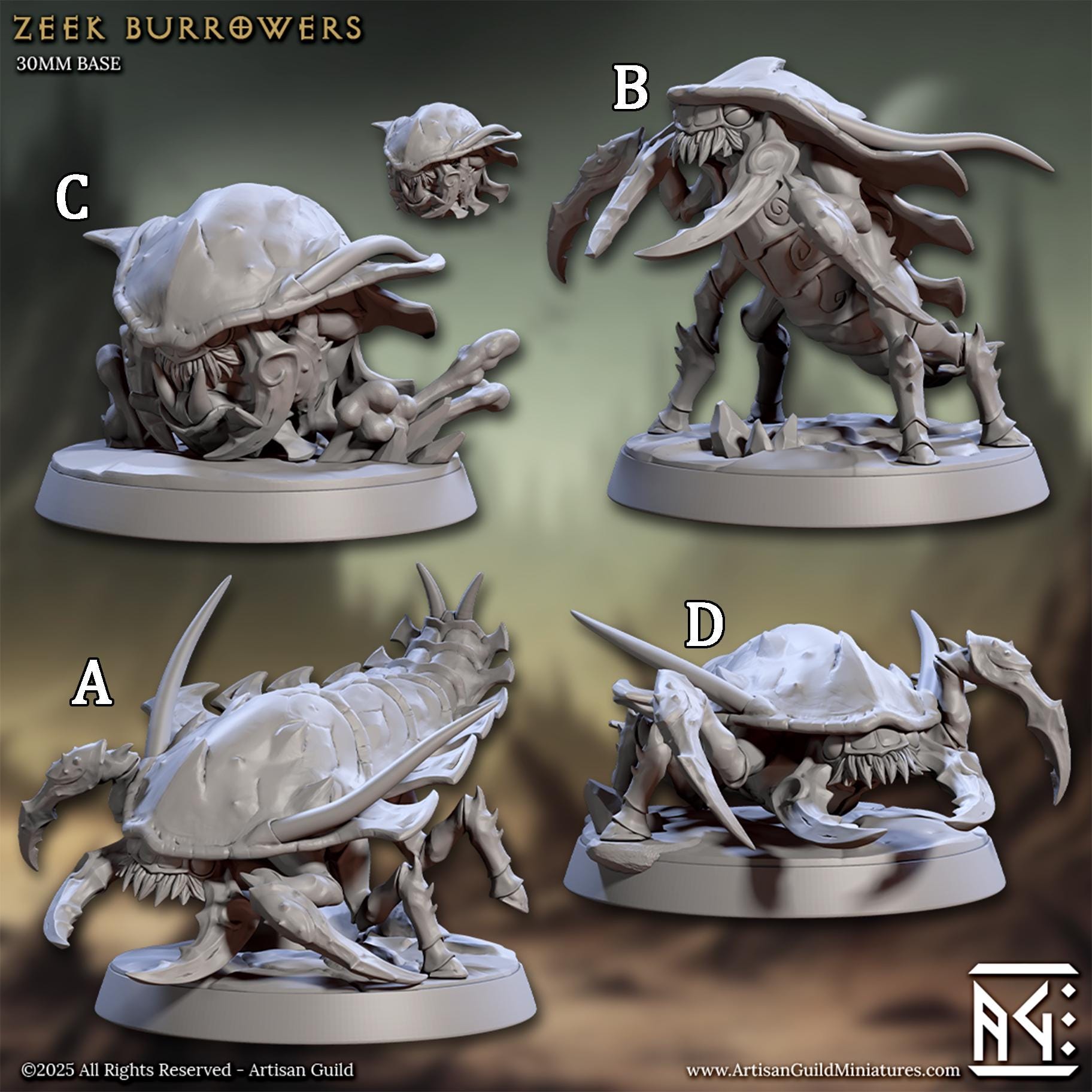 Brood of the Zeek Scuttlers Fantasy Tabletop Miniature Set | Artisan ...