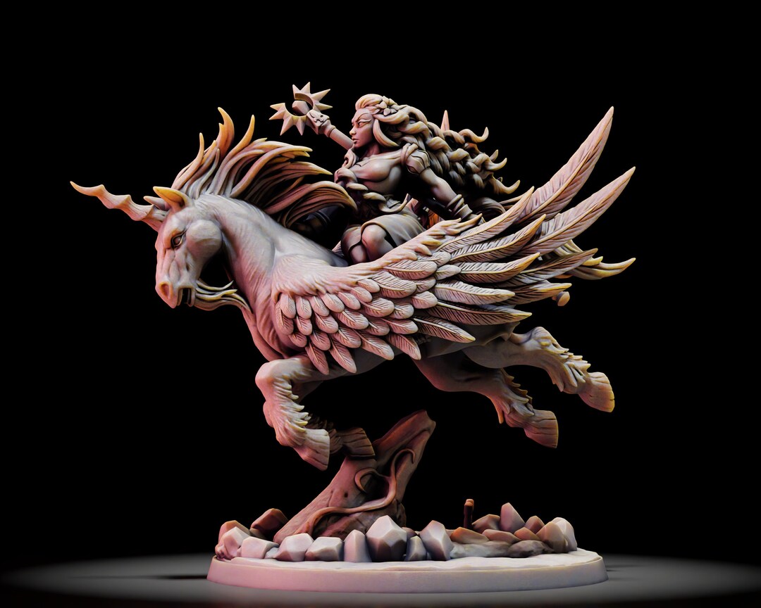 Tempest the Celestial Steed Pinup Tabletop Miniature Vanguard Fighters ...