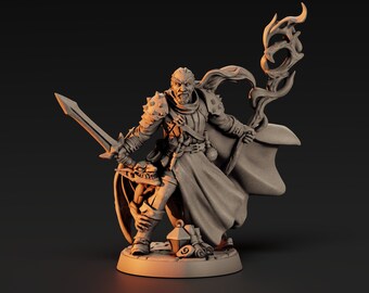 Wappellious Spellbrush 3D Printed Resin Miniature Tabletop Role Playing ...