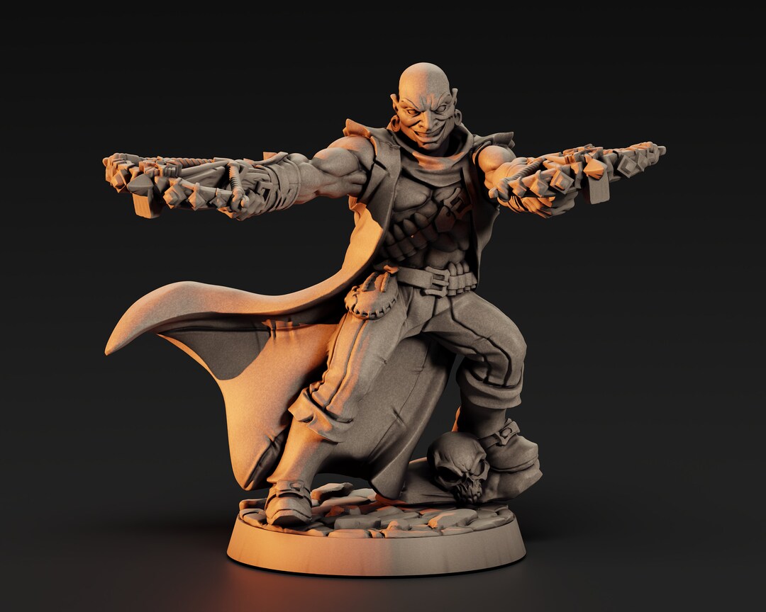 Human Tabletop Miniature | Korg 2 Headed Dragon - Etsy