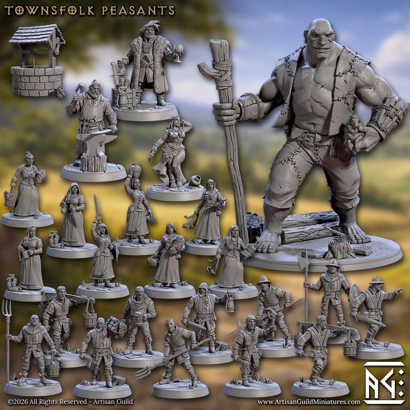 Artisan Guild Townsfolk - Etsy