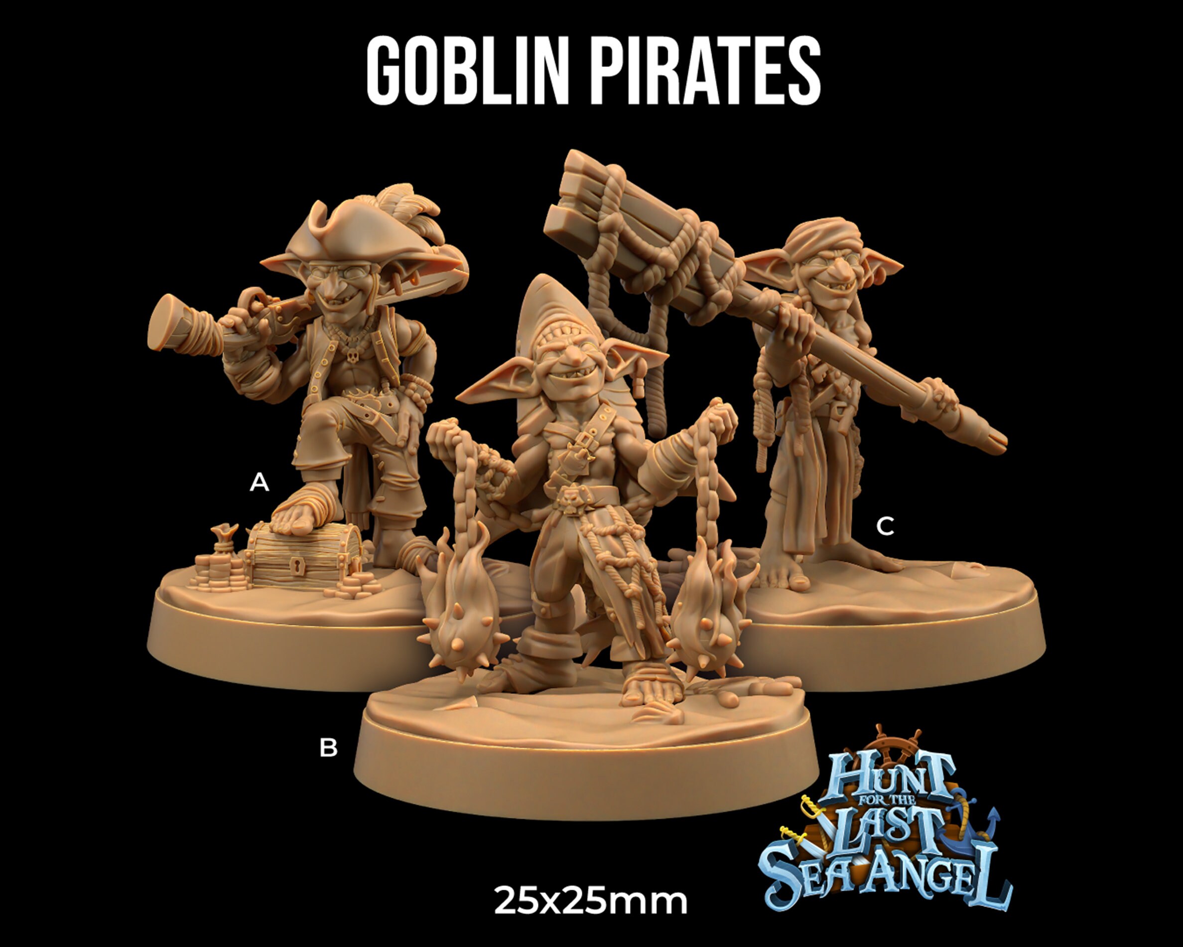 Goblin Pirates Tabletop Miniature Hunt for the Last Sea Angel - Etsy