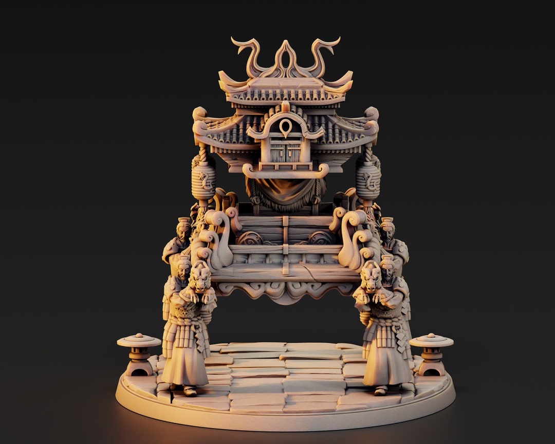 Shrine Palanquin Fantasy Tabletop Miniature Chosen of the Kami Part III ...