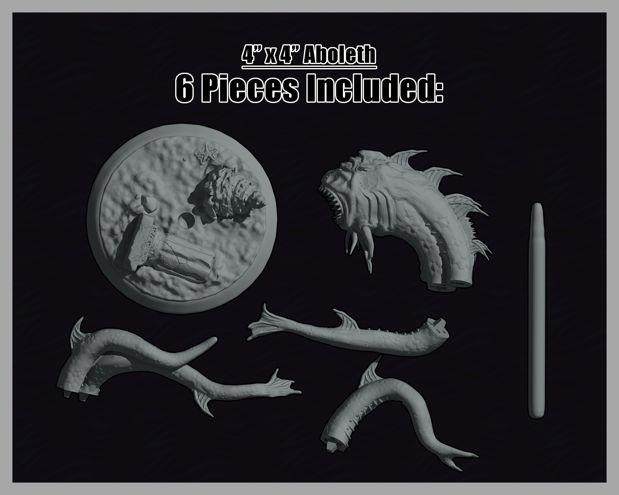 Aboleth Tabletop Miniature - Etsy