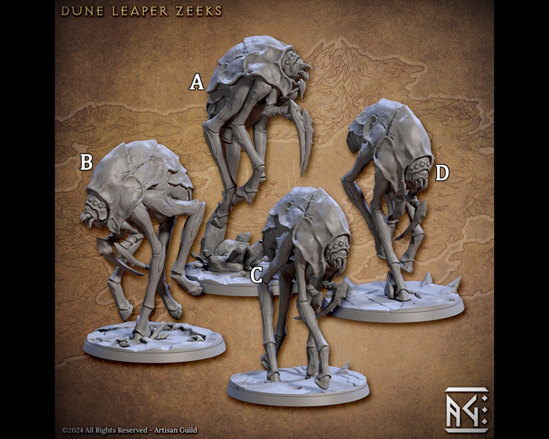 Mounted Drow Elves Tabletop Miniatures Zeek Riders Blacktongue ...