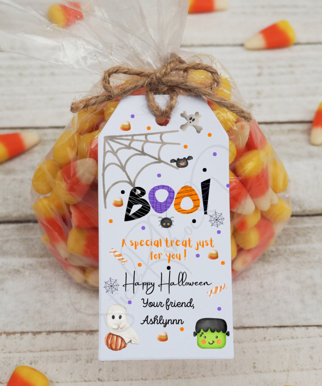 Halloween Treat Bag Tag| Printable Treat Bag Tag| Digital Download ...